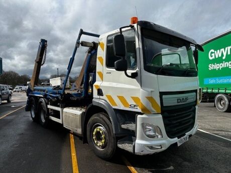 2016 DAF CF440 6x2 Telescopic Drawbar Skip loader | Malcolm Harrison