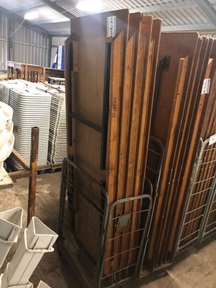 4 x 6ft x 2ft Trestle Tables Trolley | Malcolm Harrison