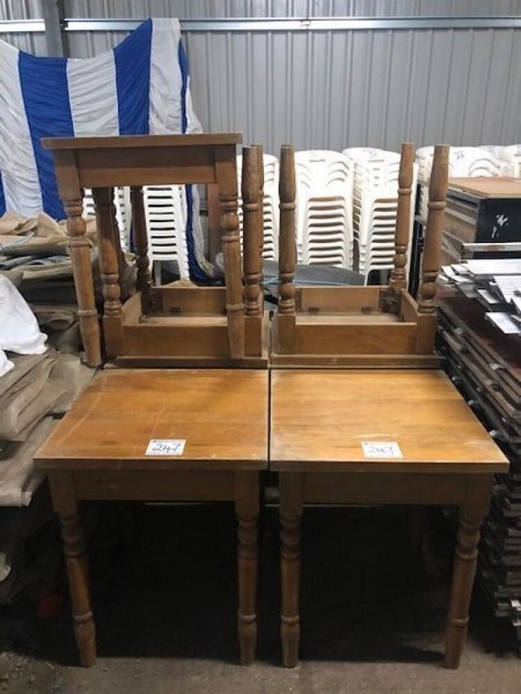 7 of 2ft x2ft Wood Tables | Malcolm Harrison