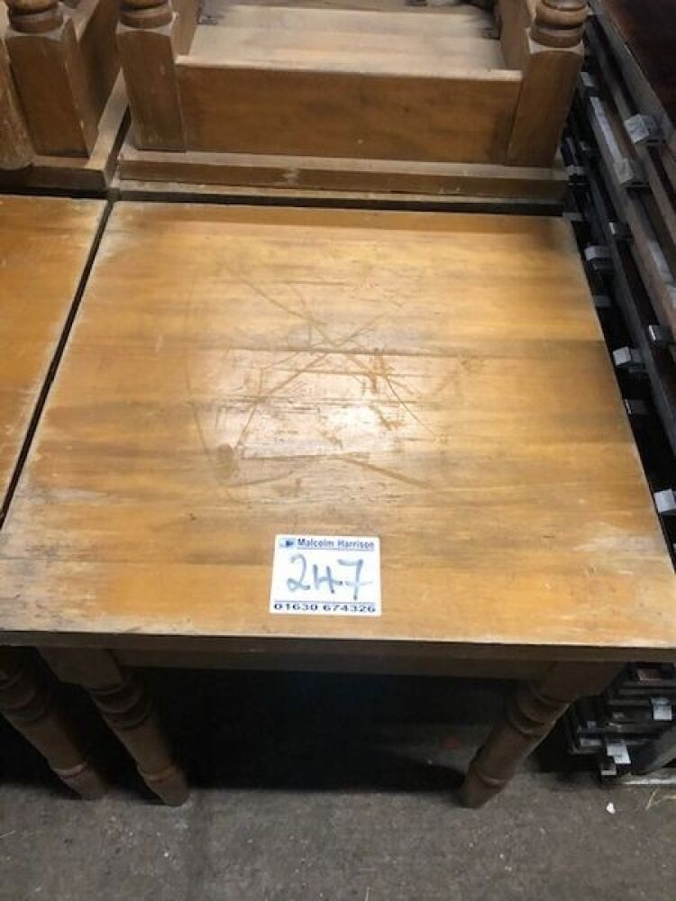 7 of 2ft x2ft Wood Tables | Malcolm Harrison