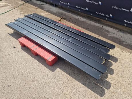 Pair of 85kg H-D 8ft Long Forklift Extensions | Malcolm Harrison