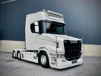 New Unregistered Scania 770S T-Cab V8 Euro 6 Engine 6x2 Twin Wheel tag ...