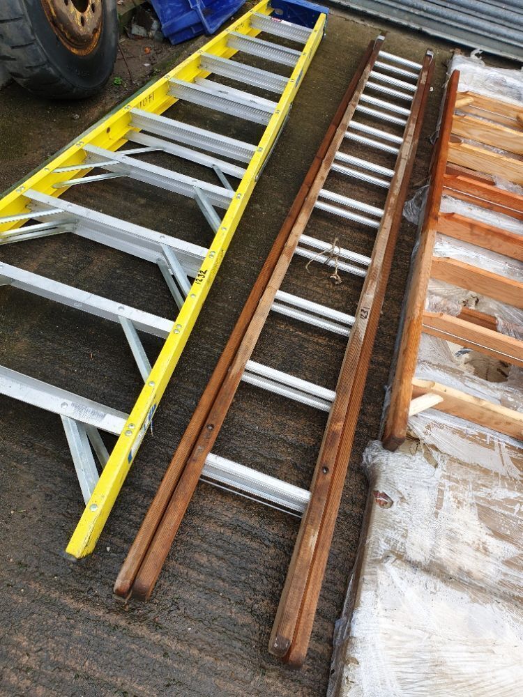 2 Stage Wooden Ladder | Malcolm Harrison